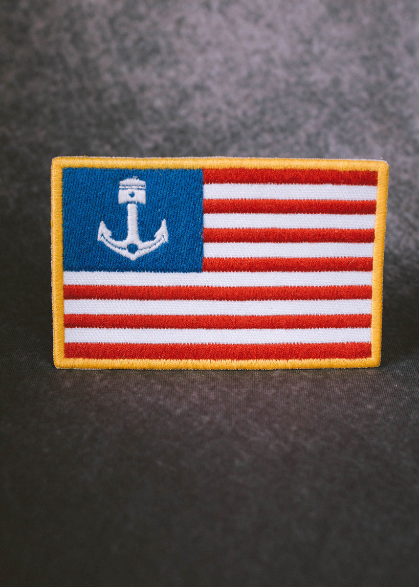 Piston Flag Patch – Iron & Resin